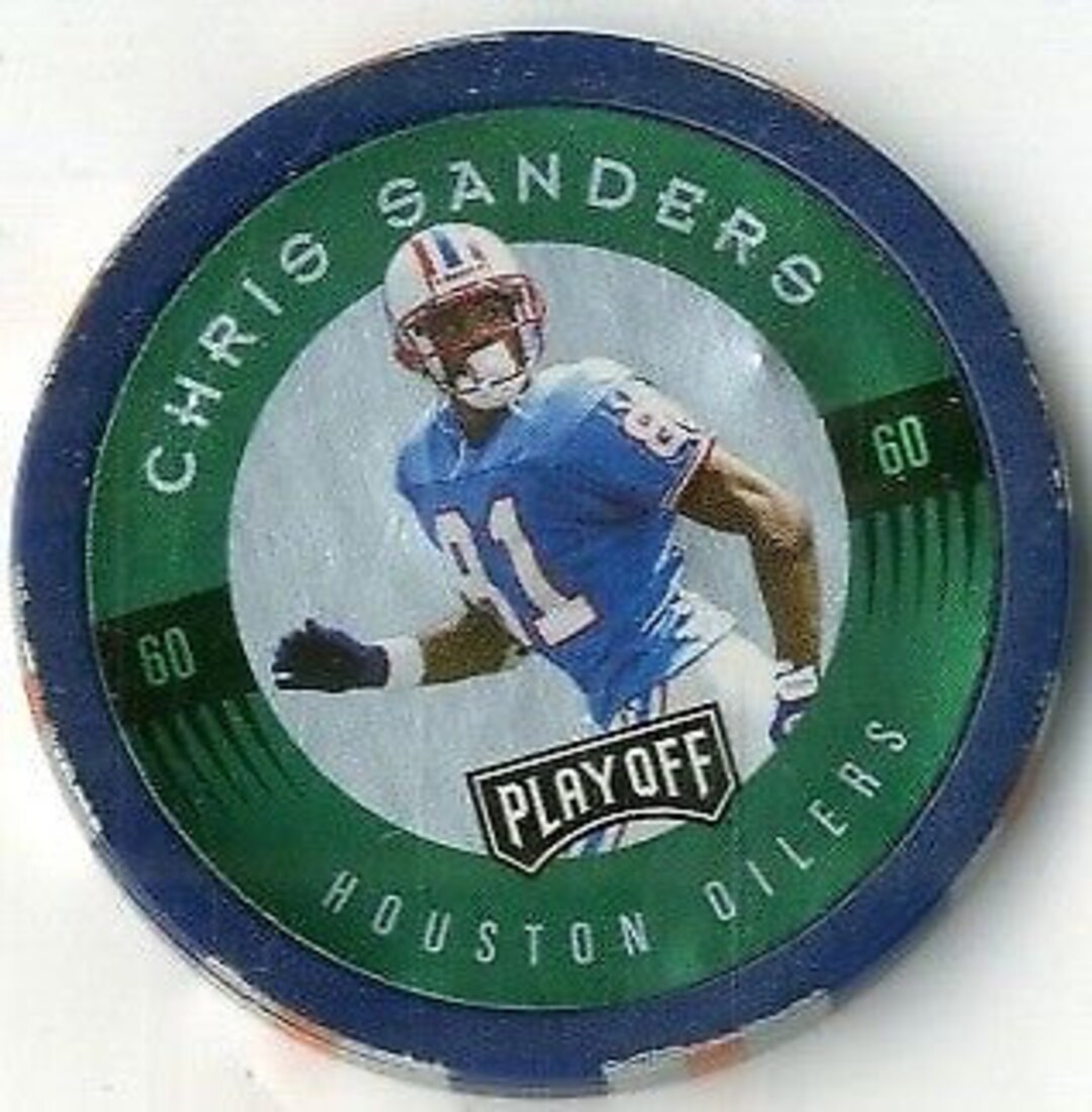 Vintage NFL 1997 Absolute Chip Shots Blue 60 Chris Sanders - Etsy