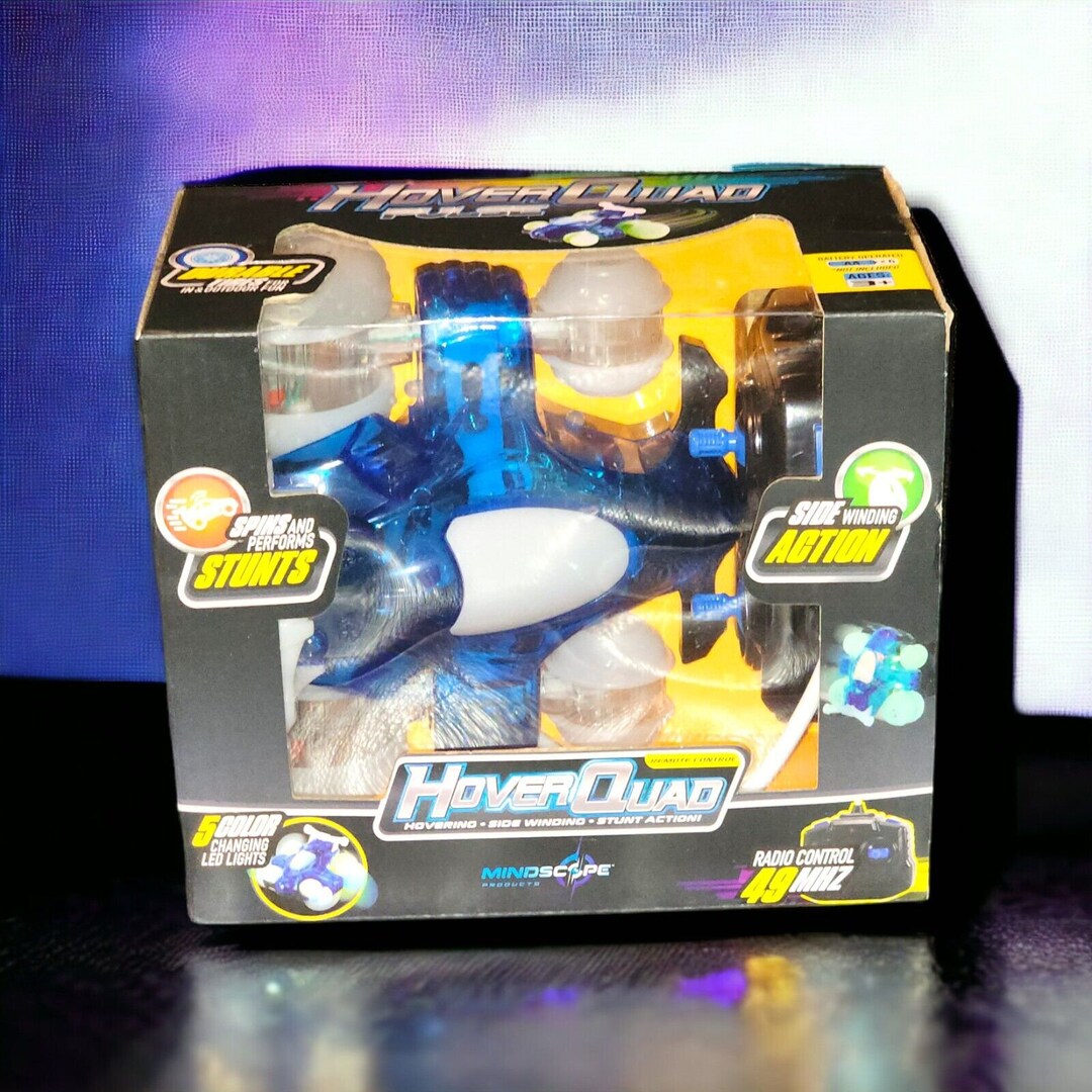Hoverquad Remote Control BLUE Car W/ Lights & Auto Stunts - Etsy