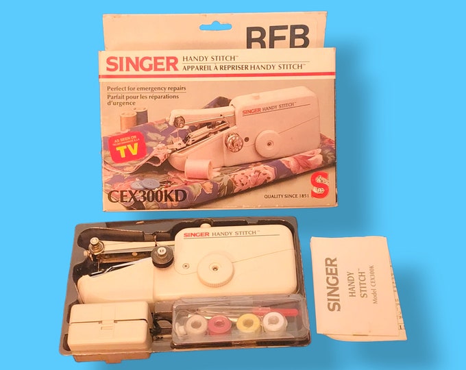 Vintage SINGER Mini Mender CEX300KD Travel Portable Sewing Machine ...