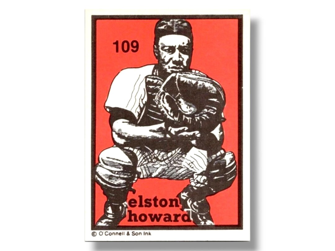 1984-1991 O'connell & Son Ink Mini Print #109 Elston Howard (yankees ...