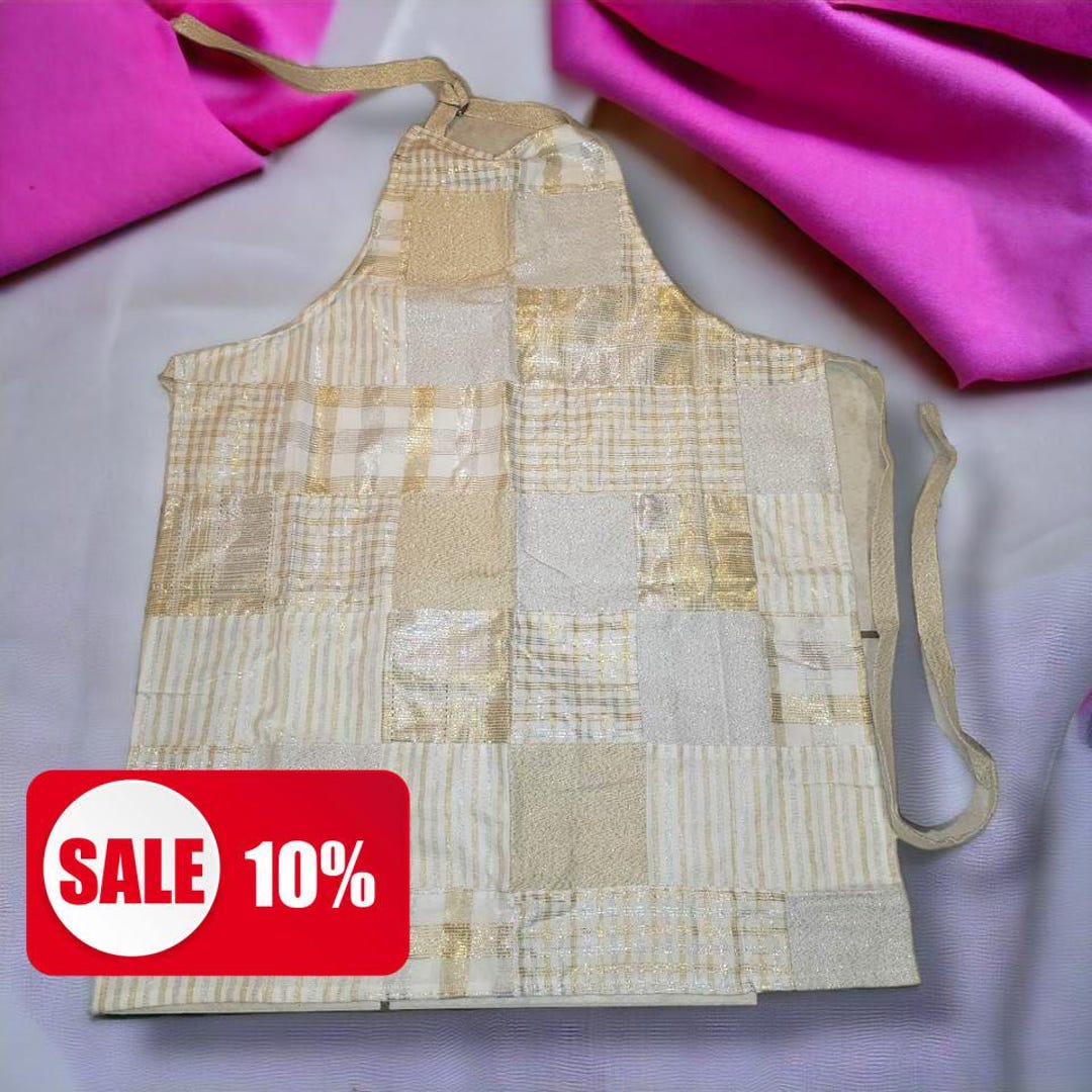 Williams Sonoma X Dolly Parton Metallic Patchwork Adult Apron NEW - Etsy