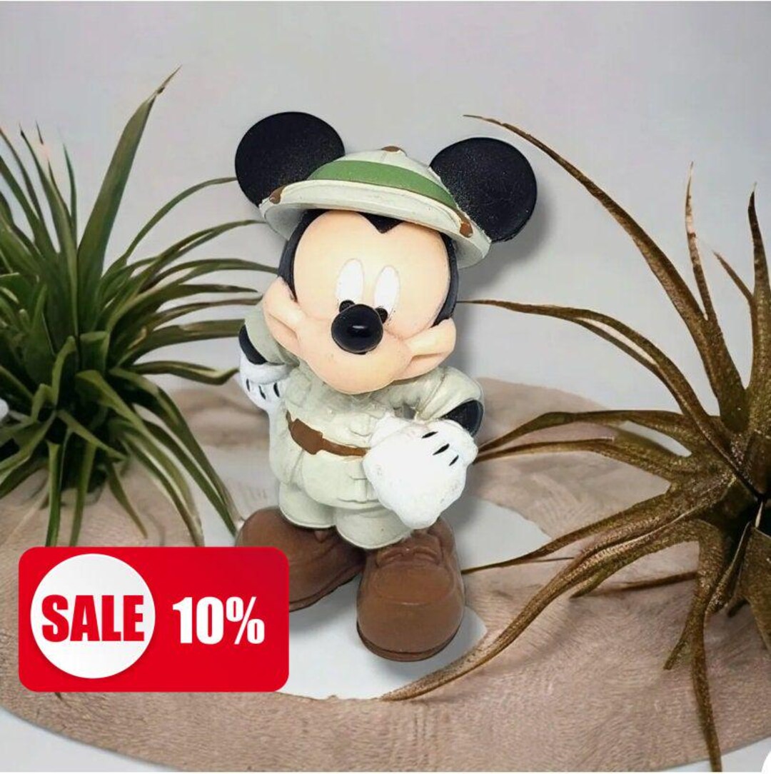 Disney Collectible Explorer Mickey Mouse Figure PVC 3 Tall Jungle ...