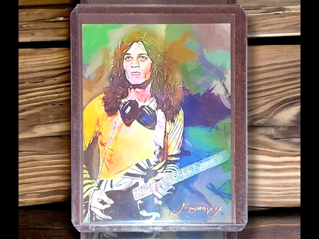 Eddie Van Halen 4 Sketch Card Limited /50 Edward Vela Signed - Etsy