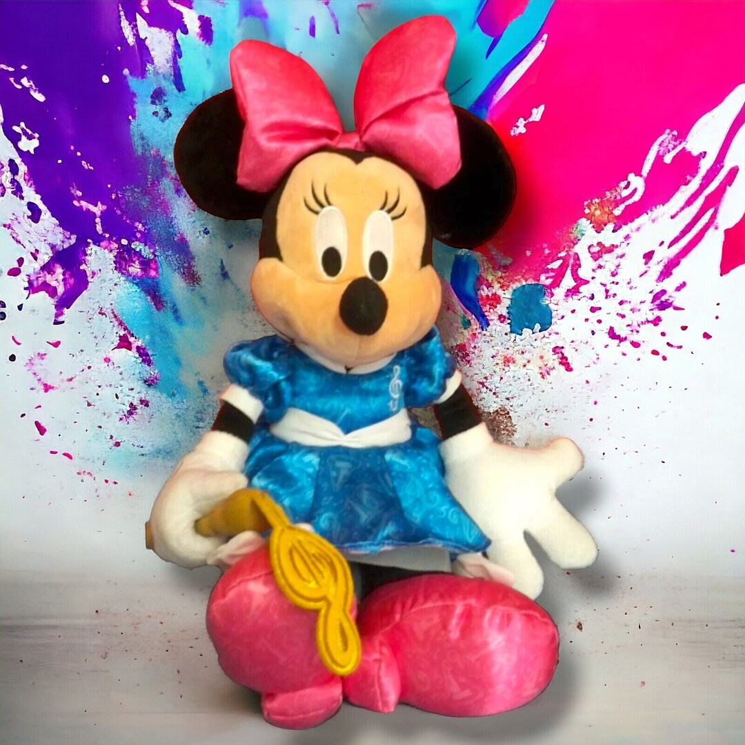 Disney Parks Merch Minnie Mouse 20 Plush Microphone Treble Clef ...