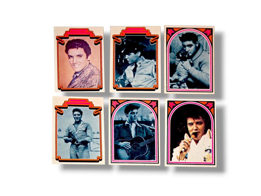 Vintage 1978 Boxcar ELVIS PRESLEY Collectors Card Lot #3 - Etsy