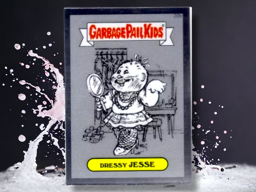 2013 Garbage Pail Kids Chrome Series One Pencil Art #20b Dressy Jesse - Etsy