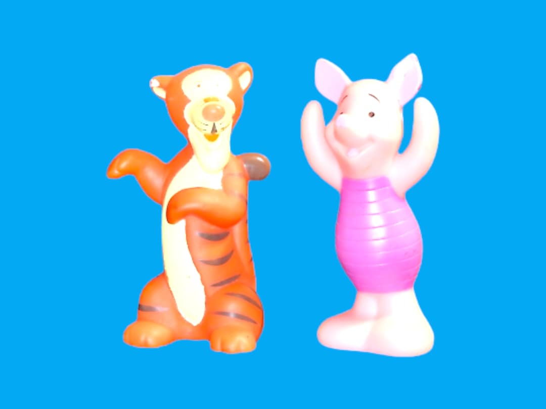 Vintage Disney Winnie the Pooh's Pal Tigger Piglet Vinyl Toy Figures ...