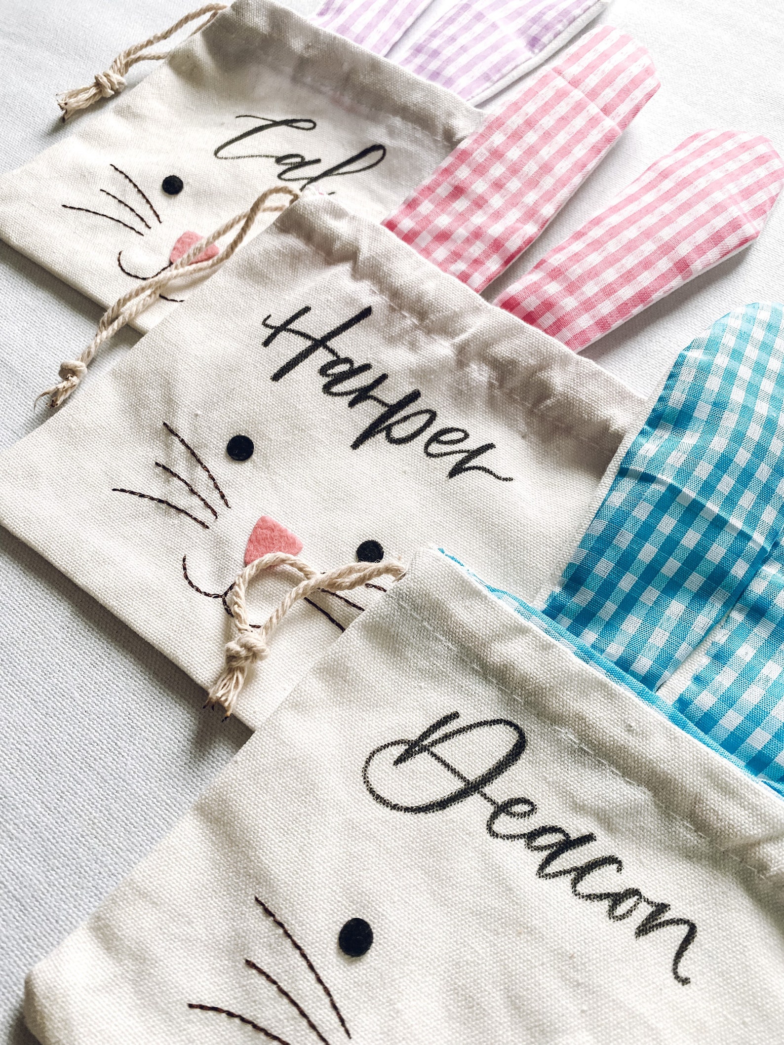 Easter Bunny Bags, Personalized Easter Bag, Party Favor Bags, Easter ...