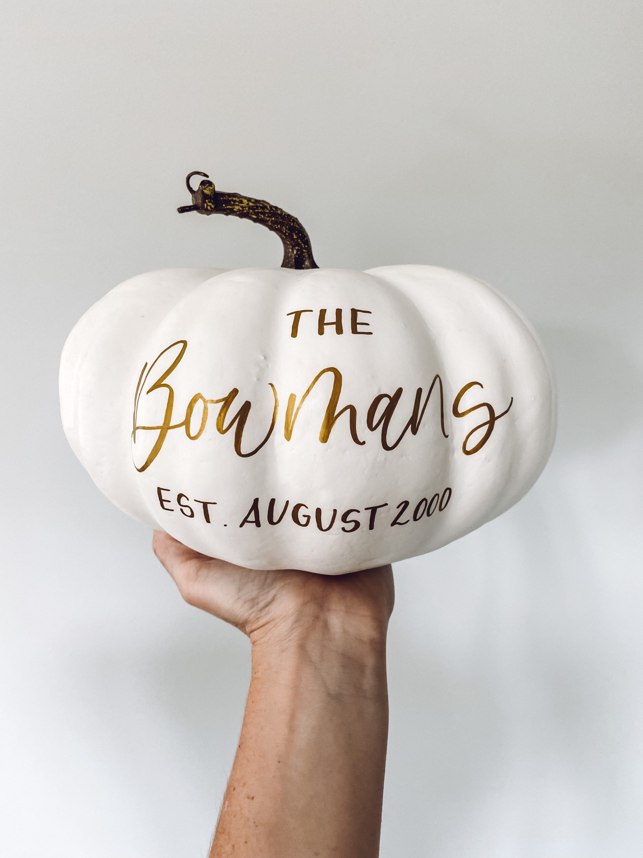 Personalized Pumpkin, Fall Decor, Thanksgiving Decor, Personalized ...