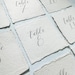 Gold Calligraphy Table Numbers on Hand Made Paper, Gold Calligraphy ...