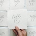 Gold Calligraphy Table Numbers on Hand Made Paper, Gold Calligraphy ...