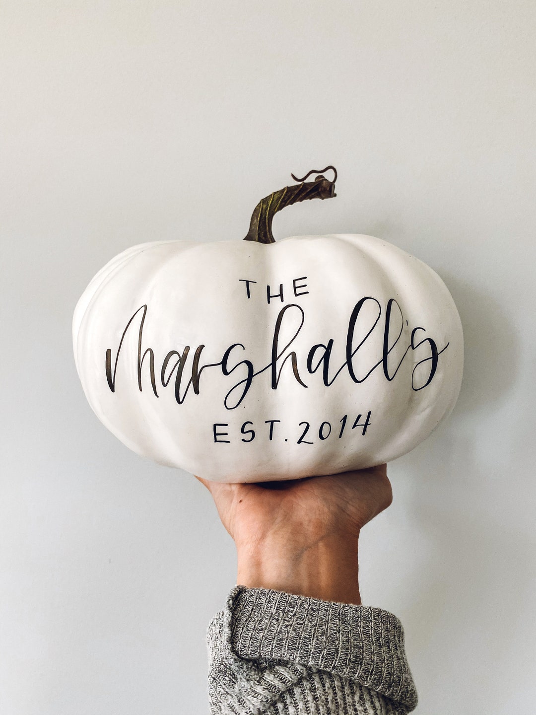 Personalized Pumpkin, Fall Decor, Thanksgiving Decor, Personalized ...