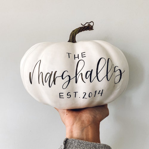 Personalized Pumpkin Fall Pumpkin Decor Custom Pumpkins - Etsy