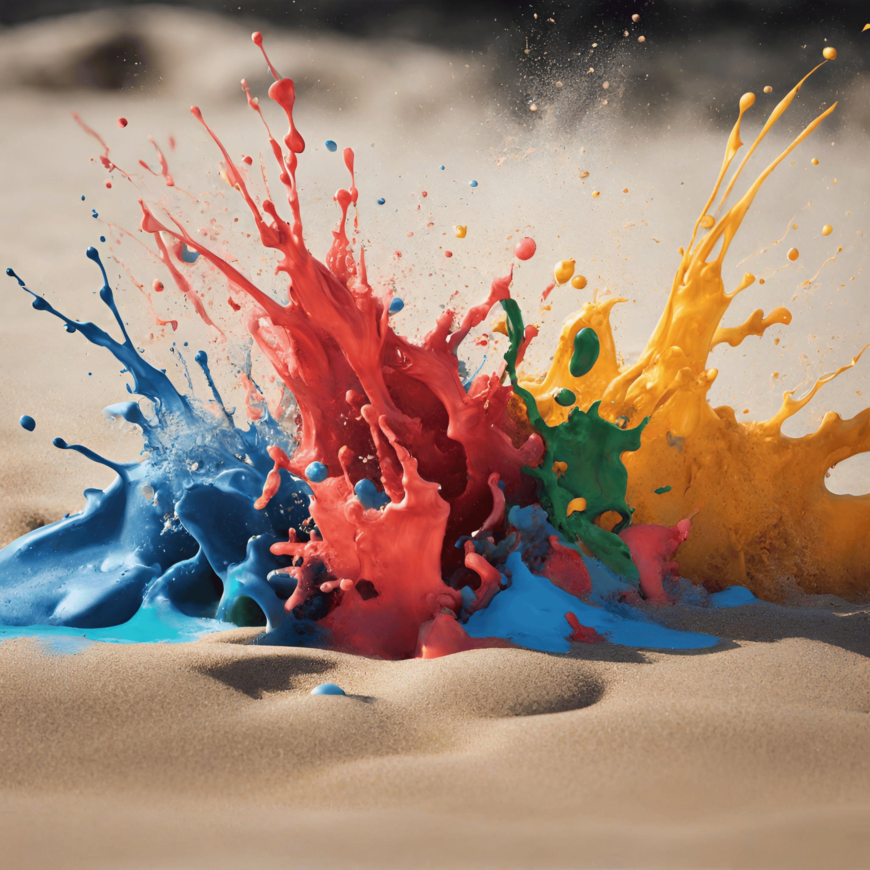 Colorful Beach Splash - Etsy