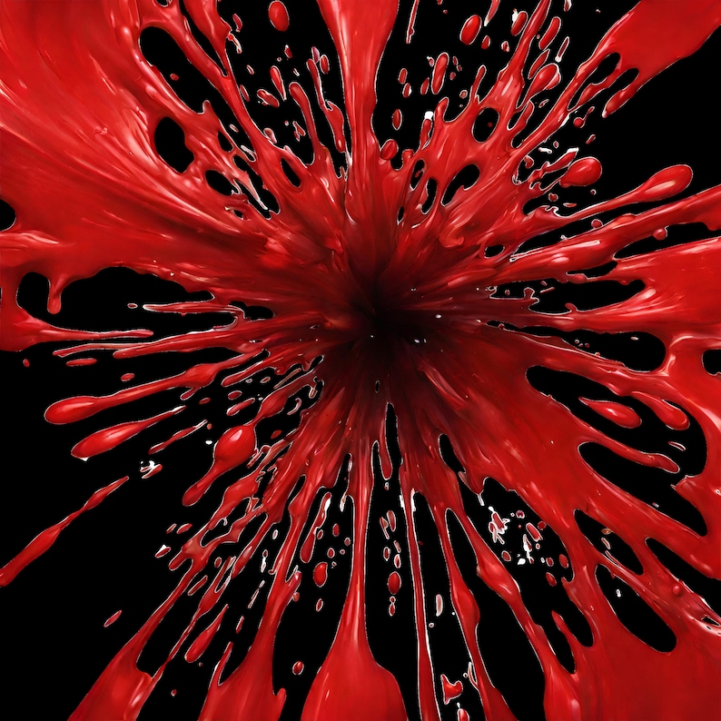 Transparent PNG Red Paint Splash - Etsy