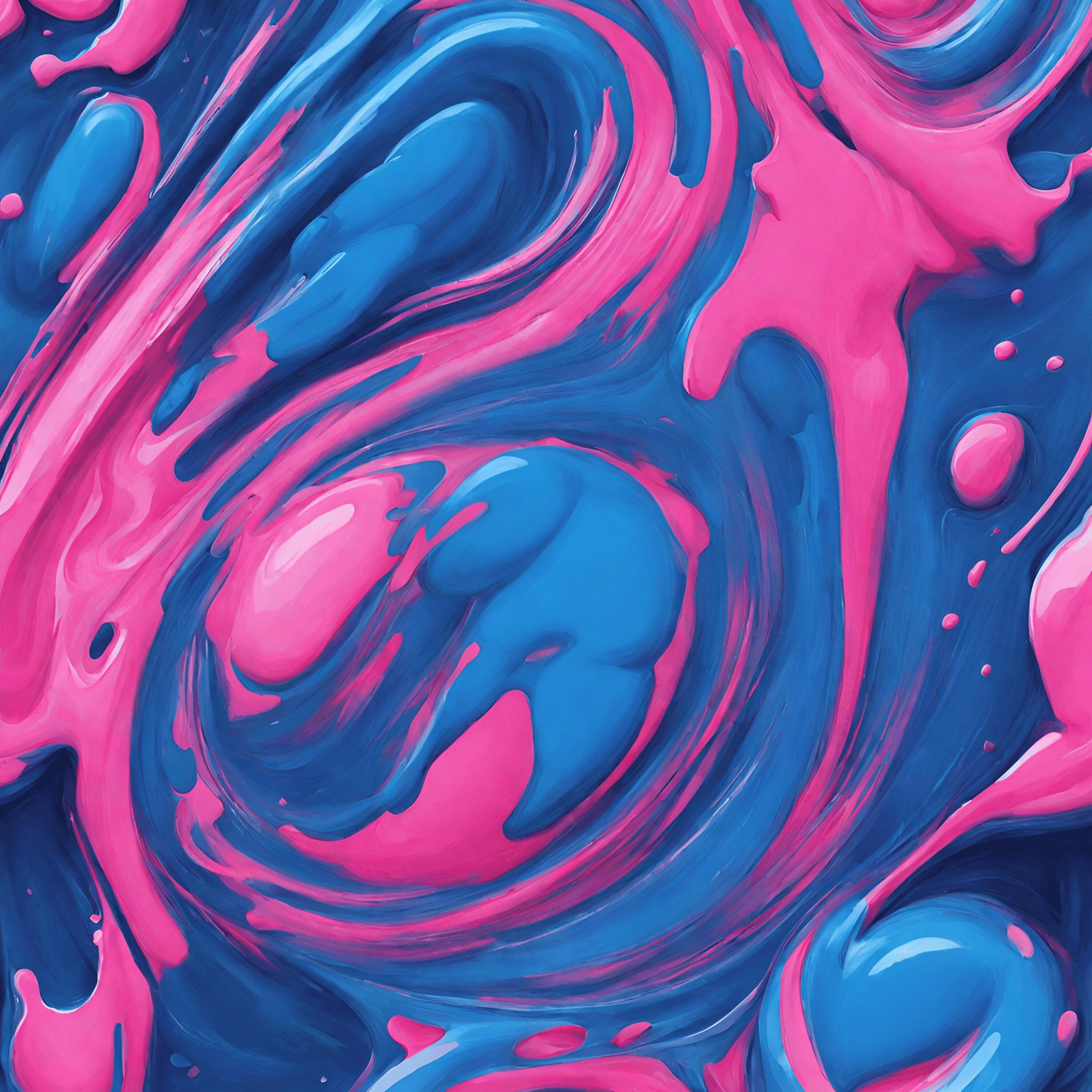 Pink and Blue Paint Splash - Etsy