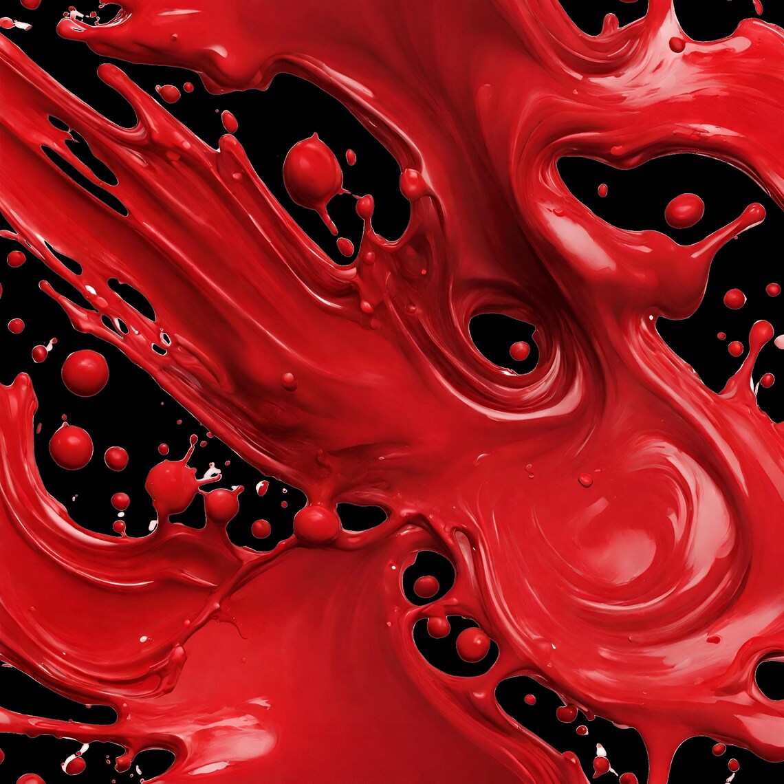 Transparent PNG Red Paint Splash - Etsy