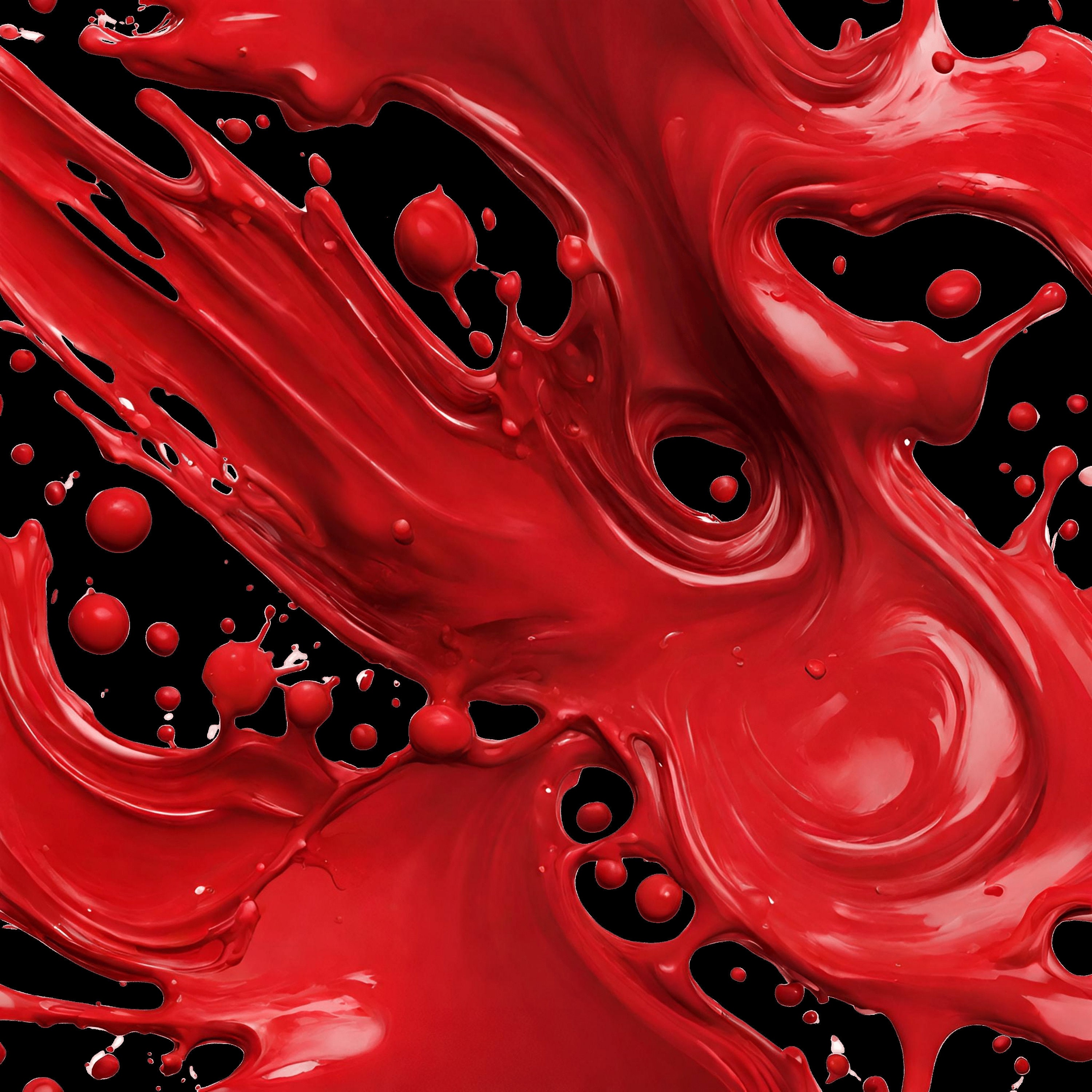 Transparent PNG Red Paint Splash - Etsy
