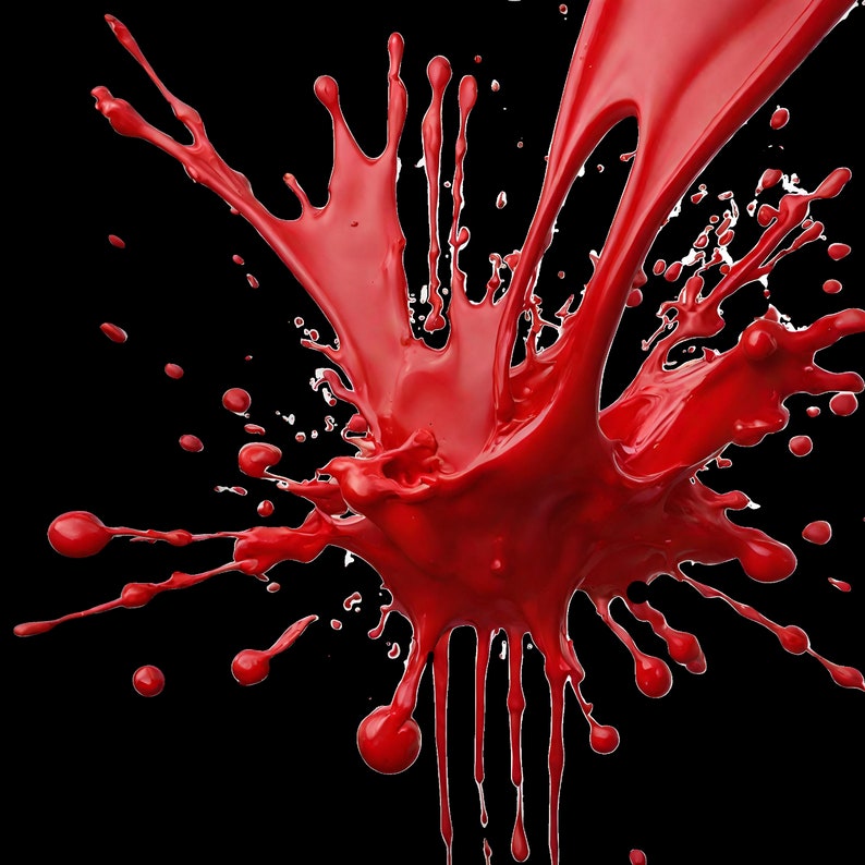 Transparent PNG Red Paint Splash - Etsy
