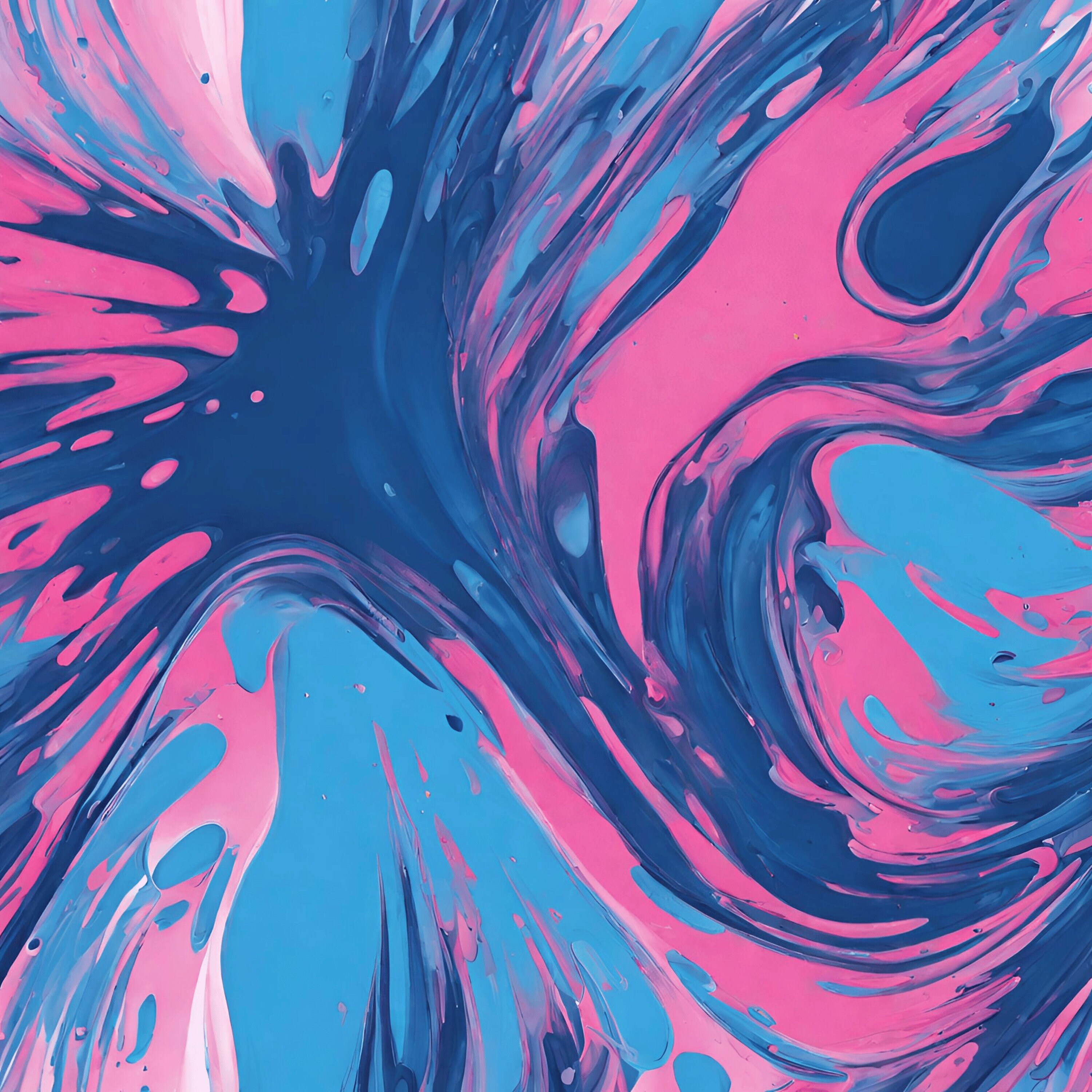 Pink and Blue Paint Splash - Etsy