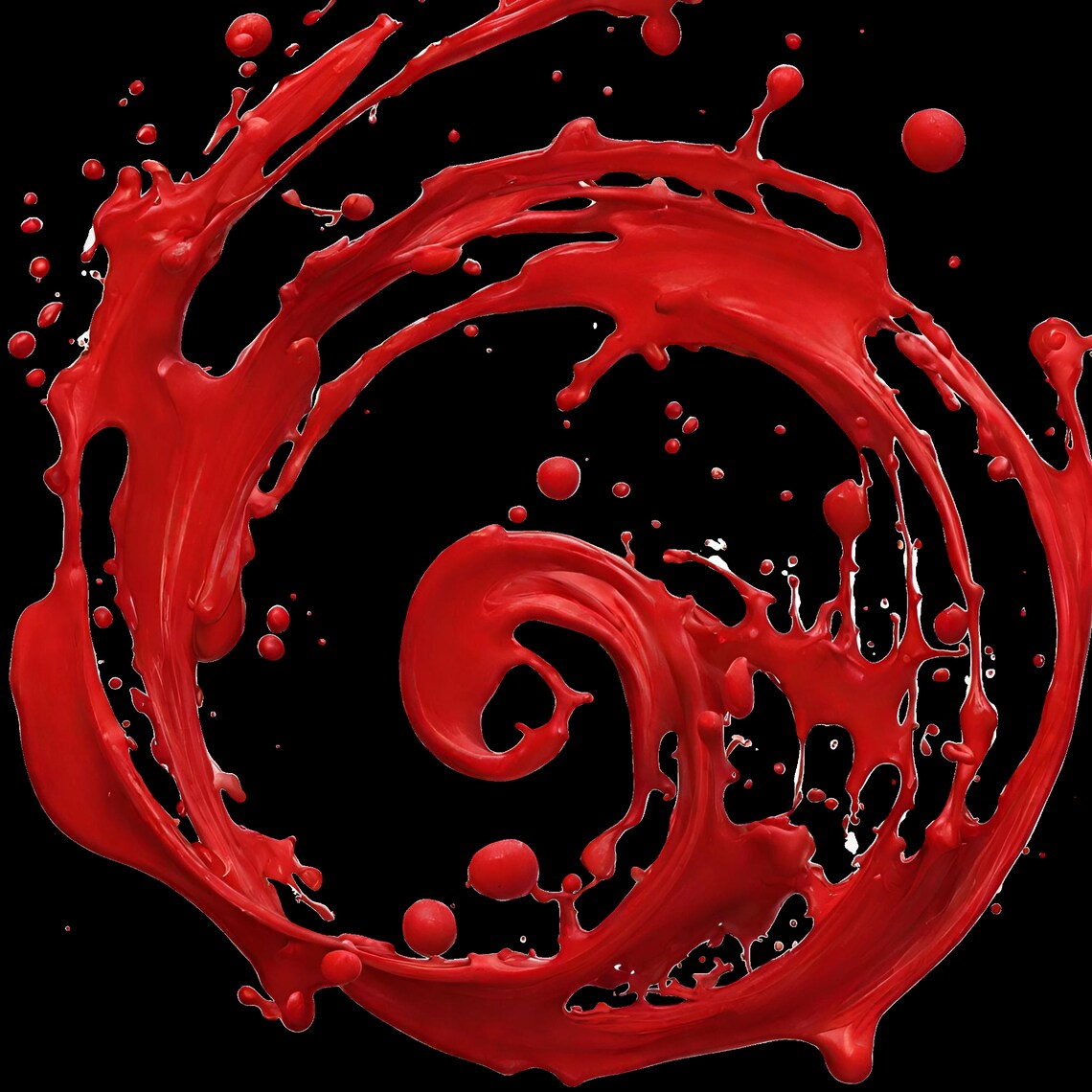 Transparent PNG Red Paint Splash - Etsy