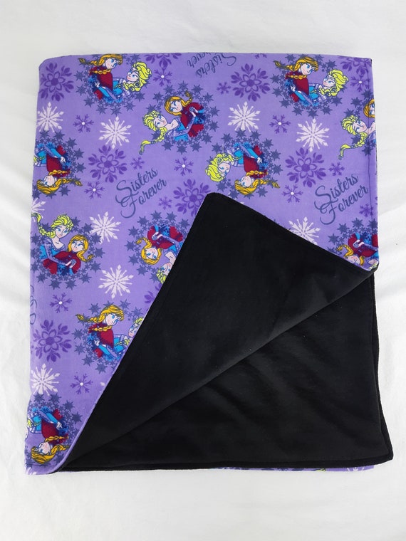 Lap Blanket Elsa Frozen Purple Fleece Senior Wheelchair Warm | Etsy