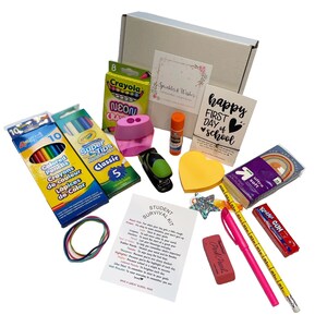 Back to School Survival Kit Box, Starting School Care Package, Fun ...