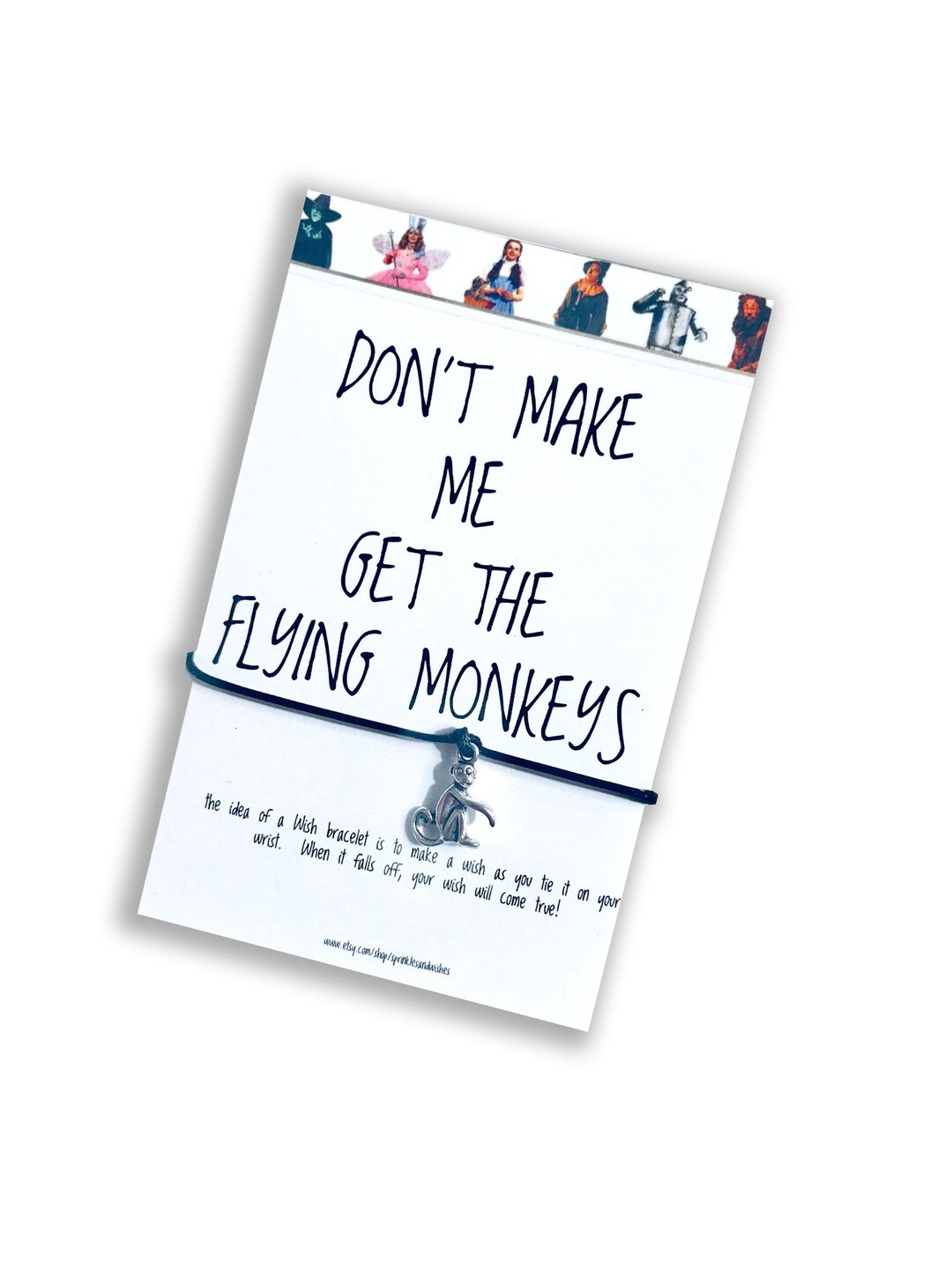 Flying Monkeys Wish Bracelet: Wizard of Oz Charm Jewelry - Etsy
