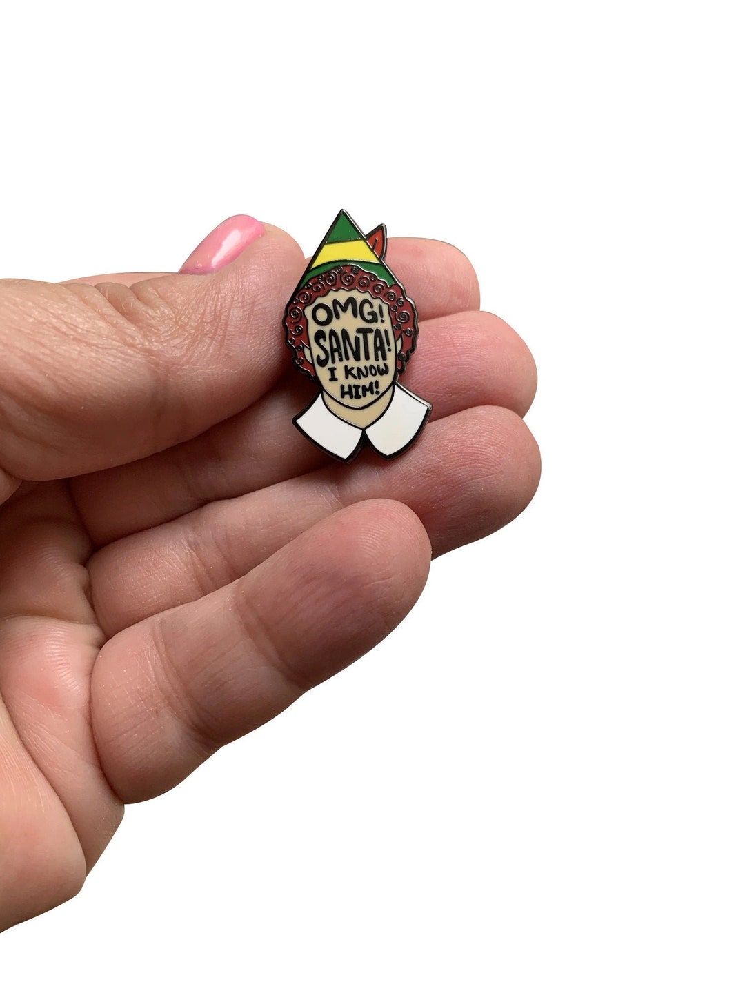 Buddy the Elf Enamel Pin - Christmas Movie Pin (30mm) - Etsy
