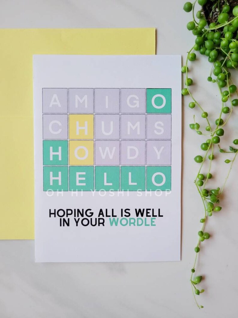 Printable Wordle Greeting Card Hello Miss You Card Just Because Wordle ...