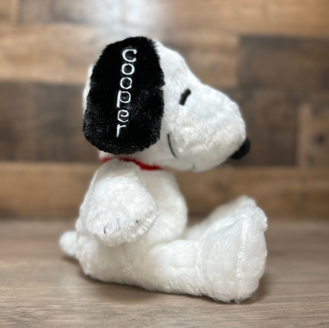 Personalized Snoopy Plush With Name Stuffed Toy Animal - Etsy