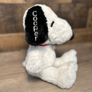 Personalized Snoopy Plush With Name Stuffed Toy Animal - Etsy