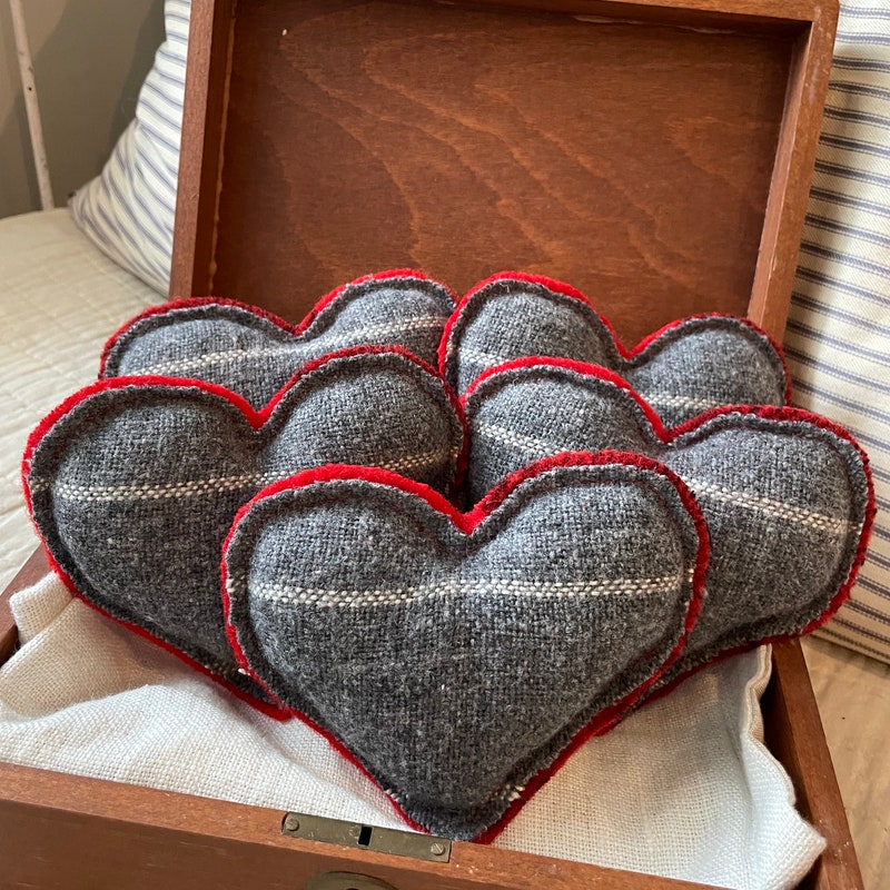 Wool Hearts - Etsy