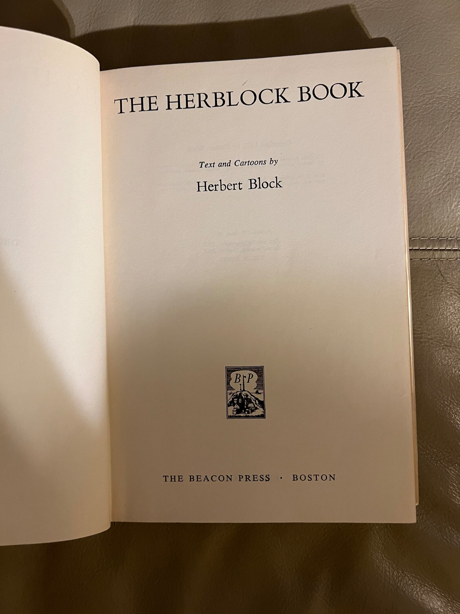 The Herblock Book by Herbert Block (copyright 1952) - Etsy