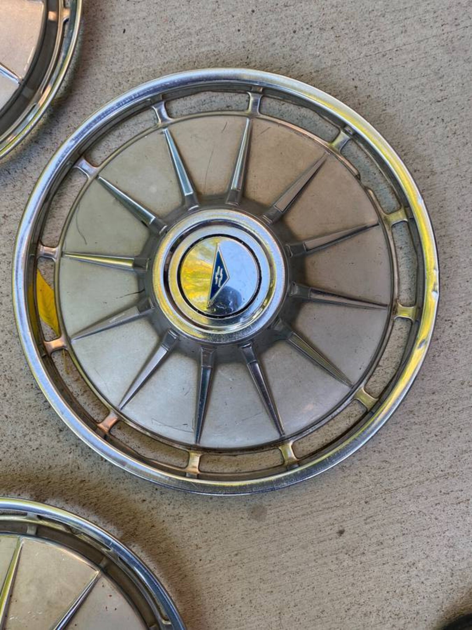1961 Chevy Corvair Set of Four Hubcaps - Etsy