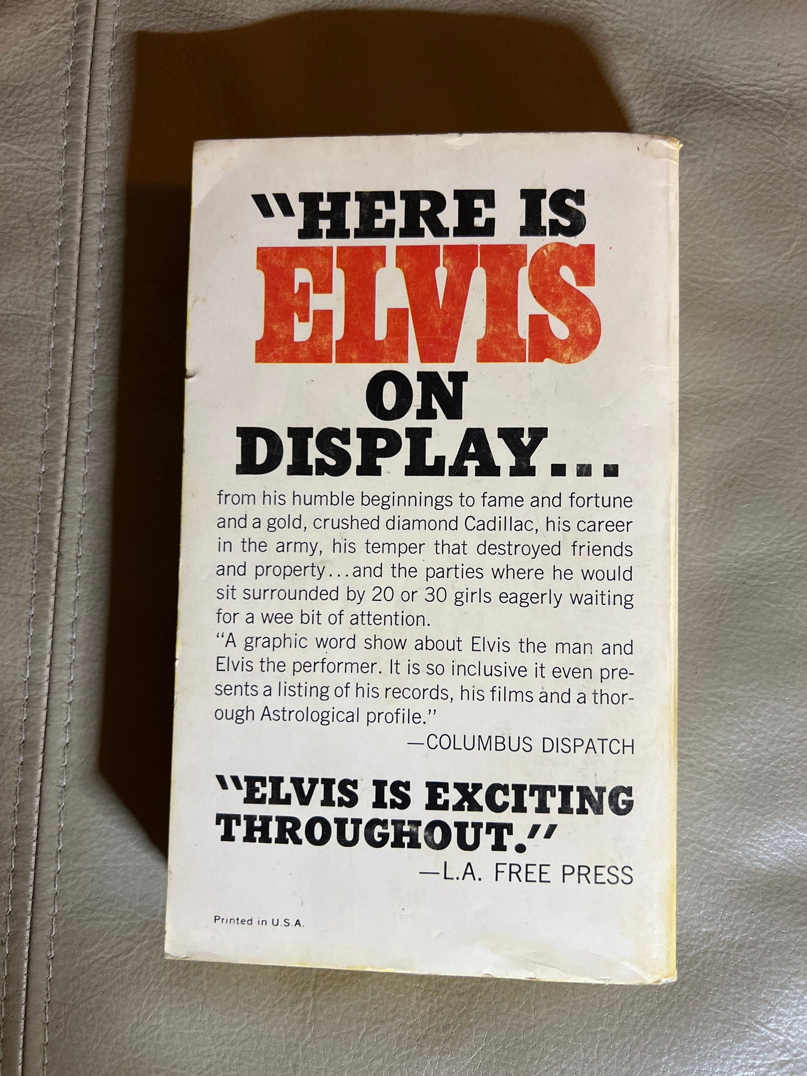 Elvis - A Biography - by Jerry Hopkins (copyright 1975) - Etsy