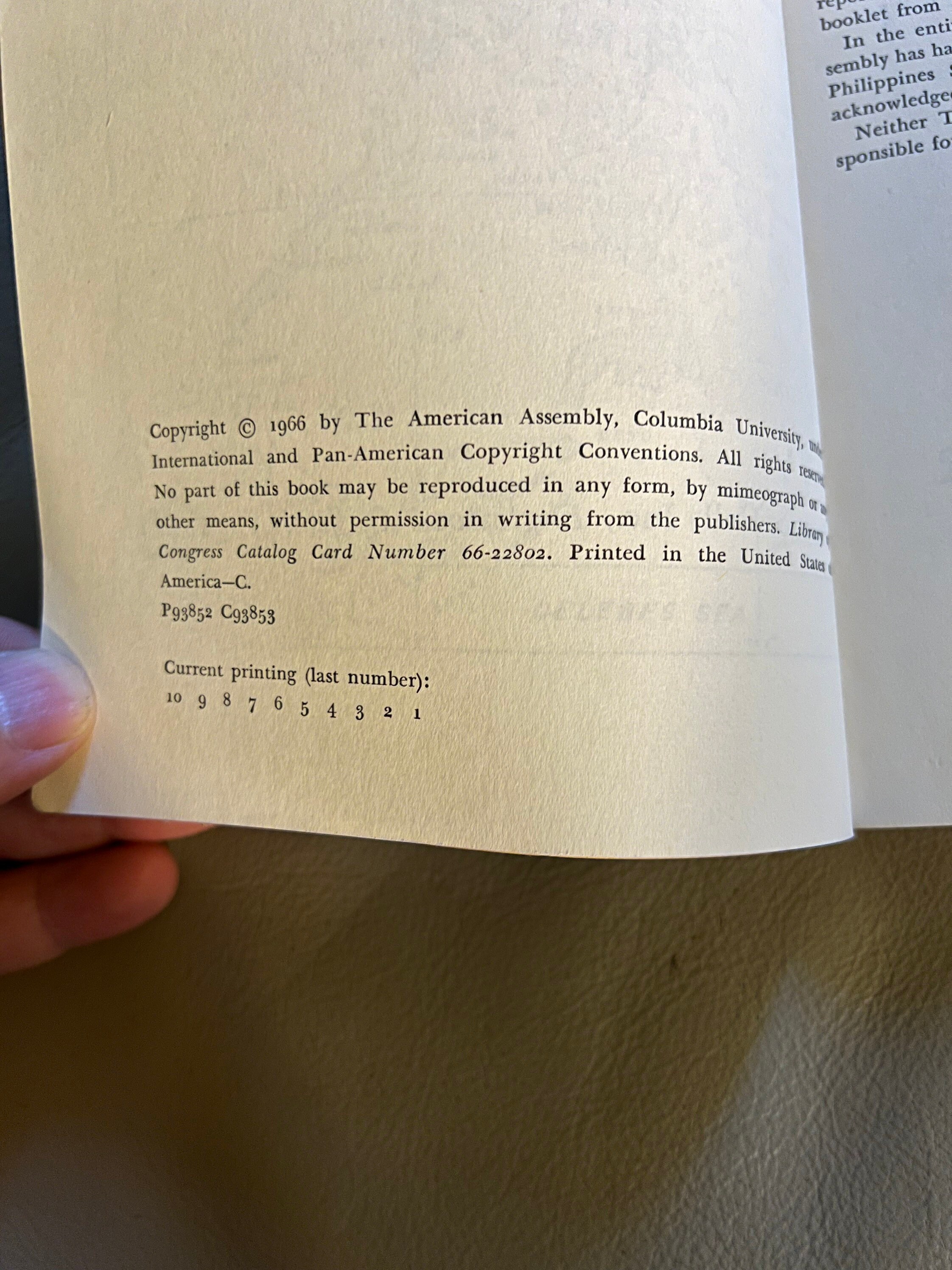 The United States and the Philippines by the American Assembly & Edited ...
