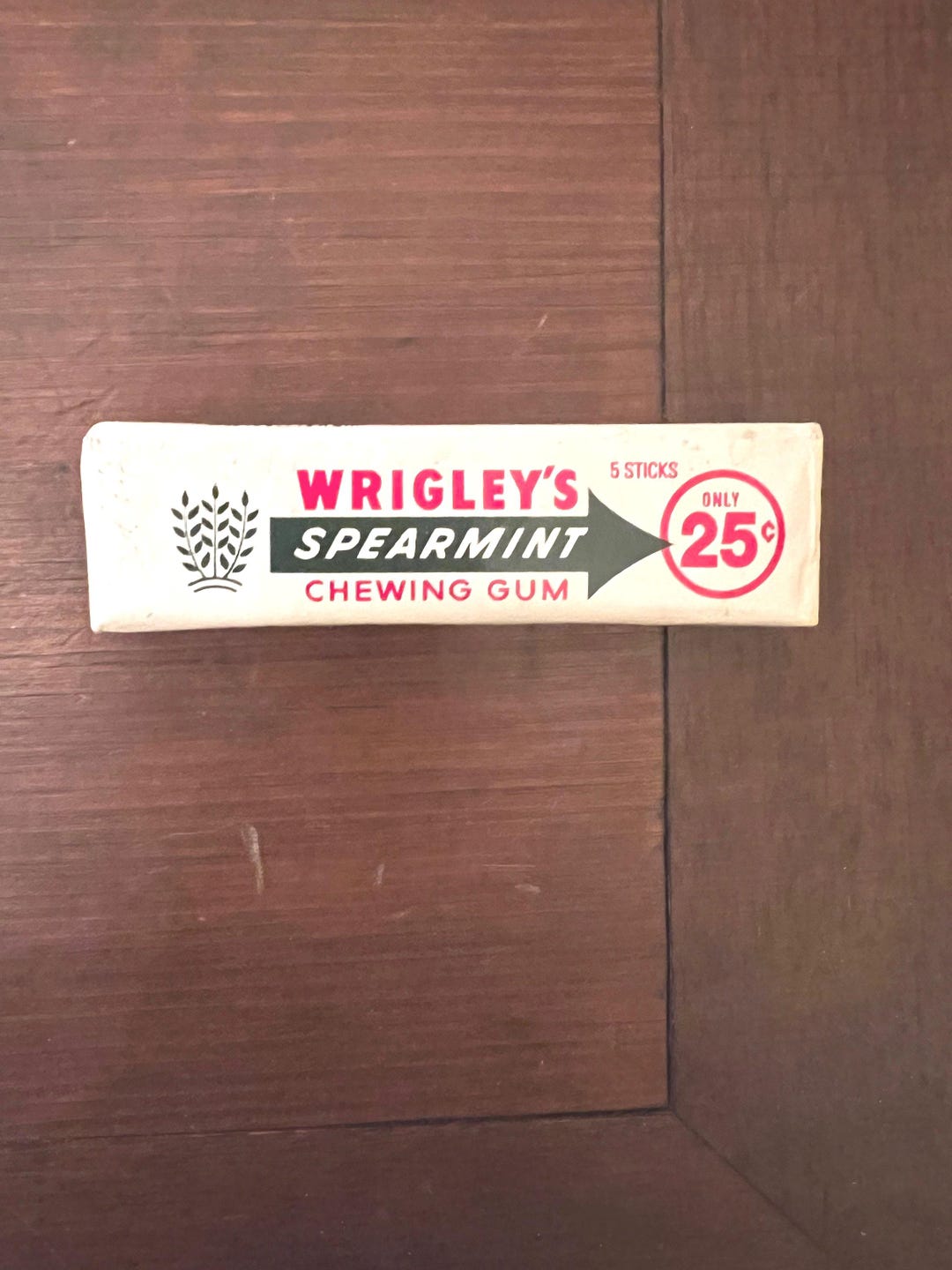 Wrigley’s Spearmint Gum - 25 Cents - Unopened Pack - (circa 1980s) - Etsy