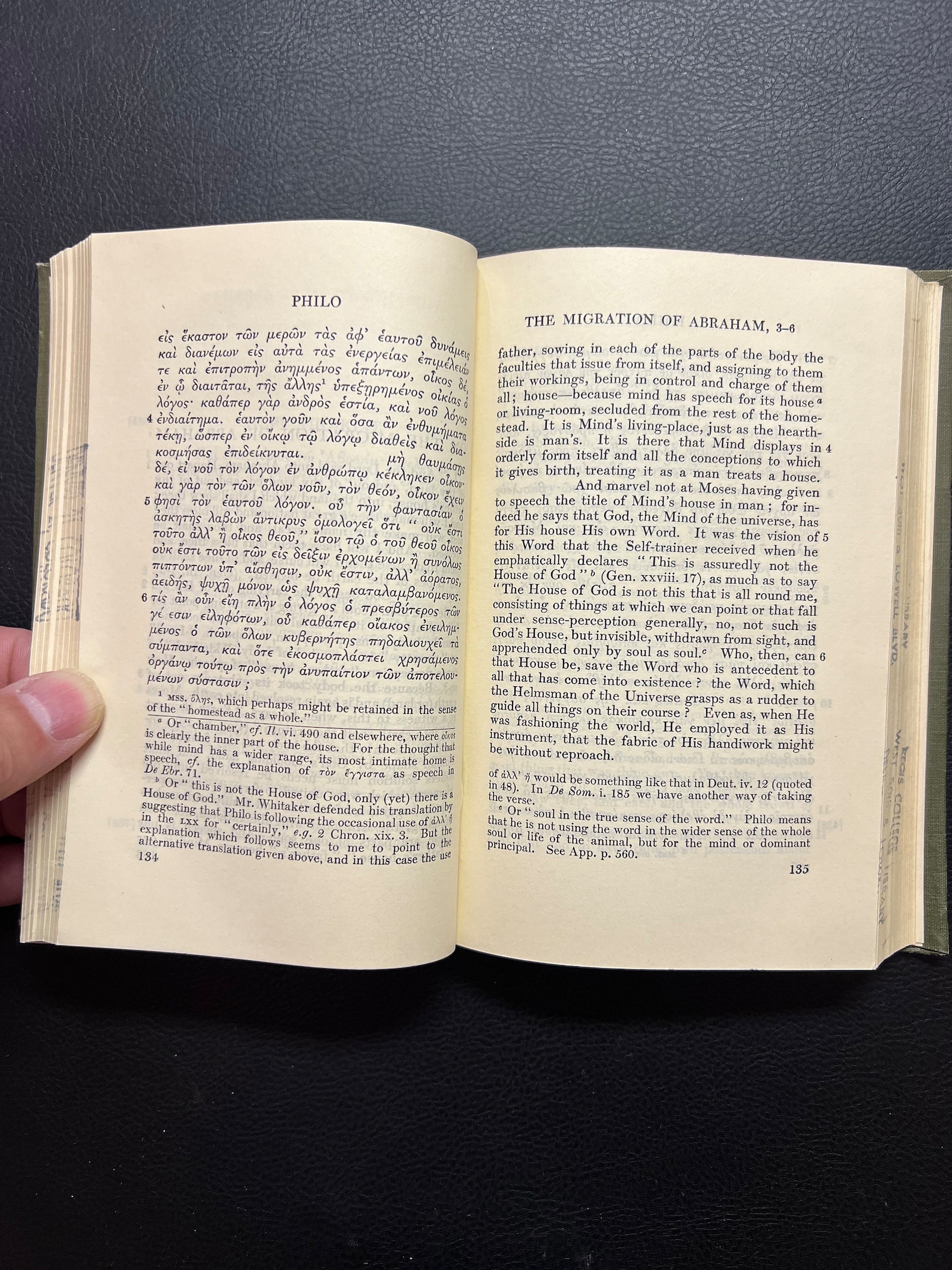 Philo IV of Eleven Volumes With an English Translation by F. H. Colson ...