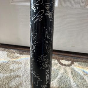 1992 California Angels Team Autographed Baseball Bat - Gary Gaetti Bat ...