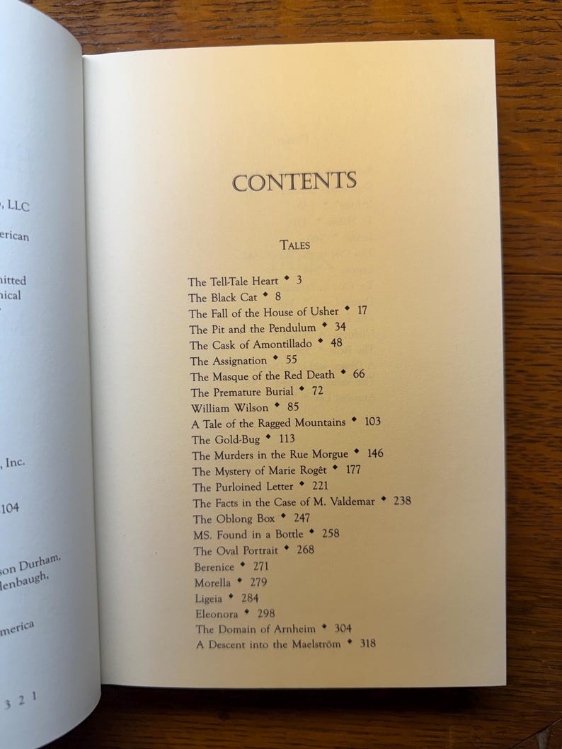 Major Tales and Poems by Edgar Allan Poe (copyright 2003) - Etsy