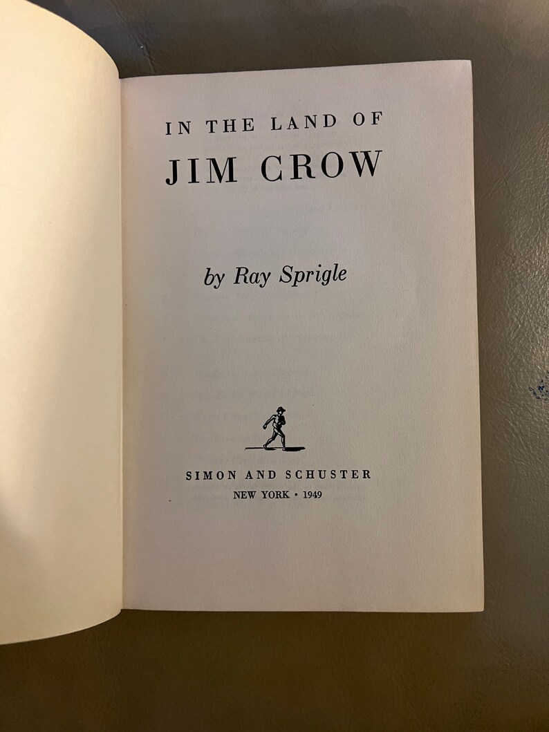 In the Land of Jim Crow by Ray Sprigle copyright 1949 - Etsy
