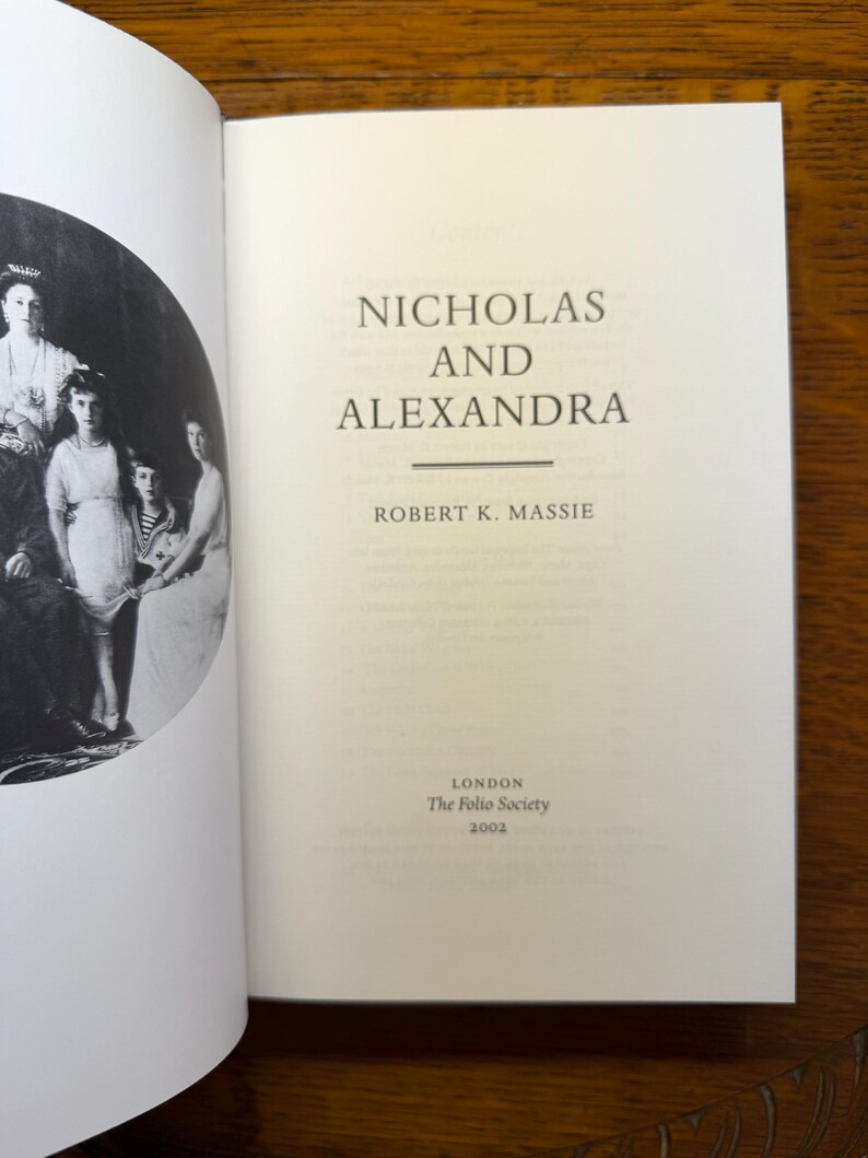 Nicholas and Alexandra by Robert Massie - the Folio Society Edition ...