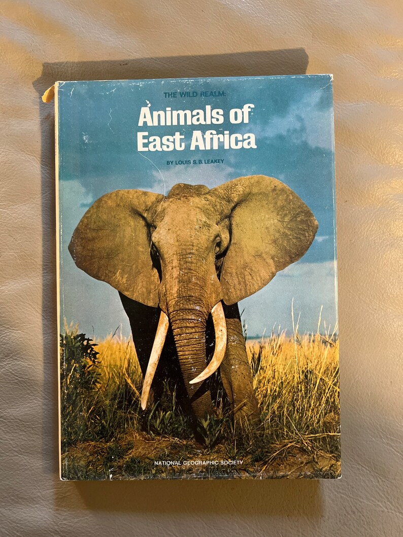 Animals of East Africa by Louis Leakey National Geographic - Etsy