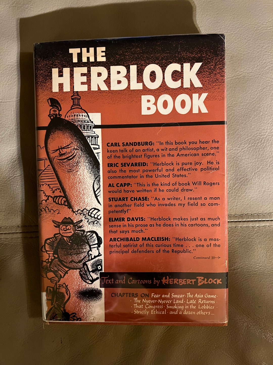 The Herblock Book by Herbert Block (copyright 1952) - Etsy