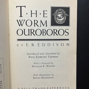 The Worm Ouroboros by E. R. Eddison (copyright 1991) - Etsy