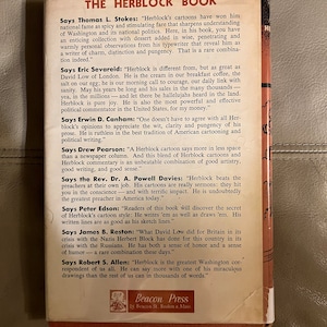 The Herblock Book by Herbert Block (copyright 1952) - Etsy