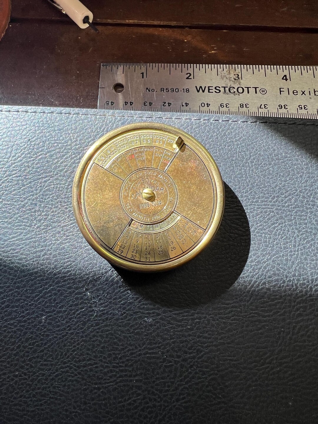 50 Year Brass Calendar - 1985 to 2034 - Etsy