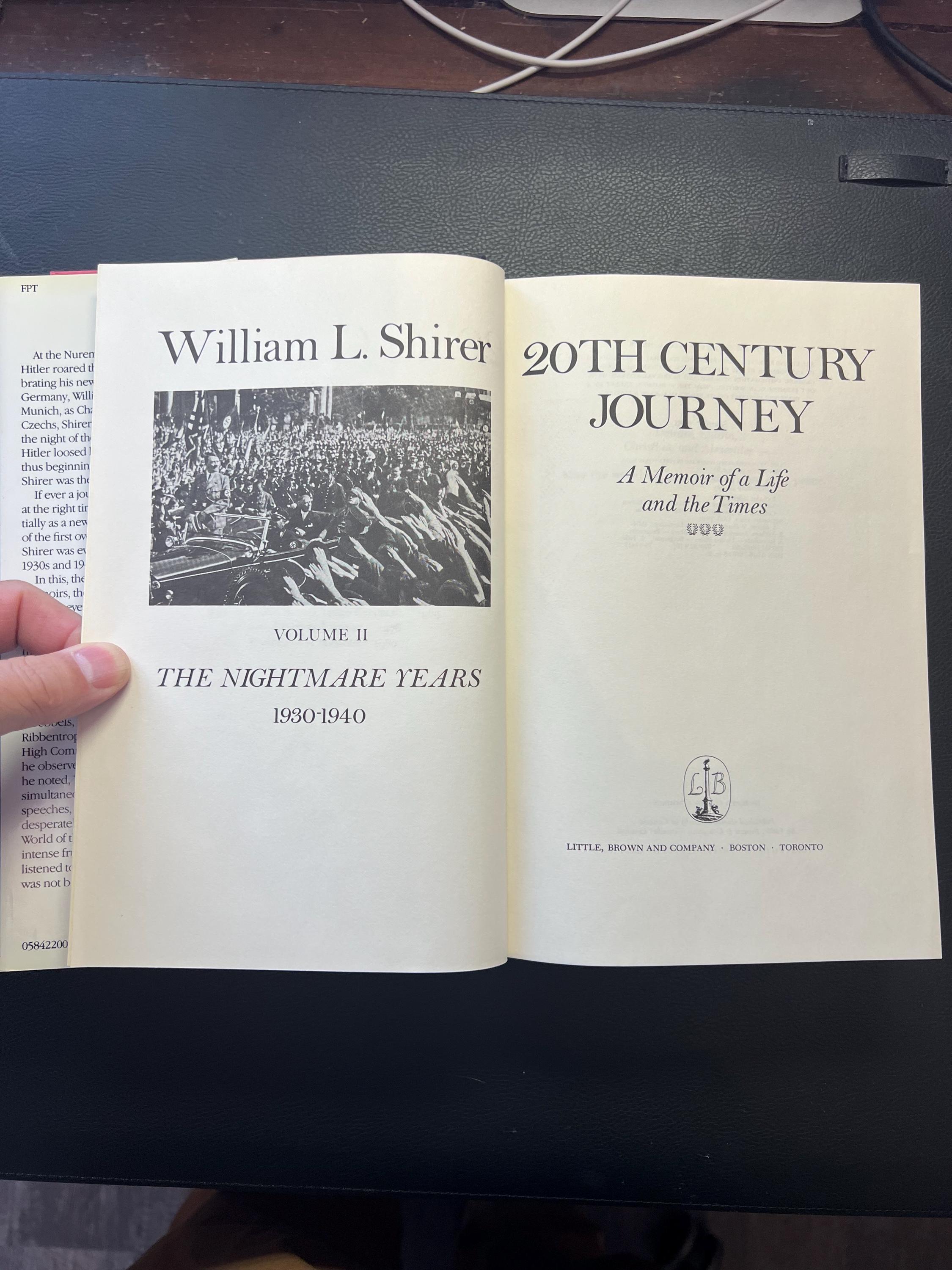 The Nightmare Years 1930 to 1940 by William Shirer (copyright 1984) - Etsy