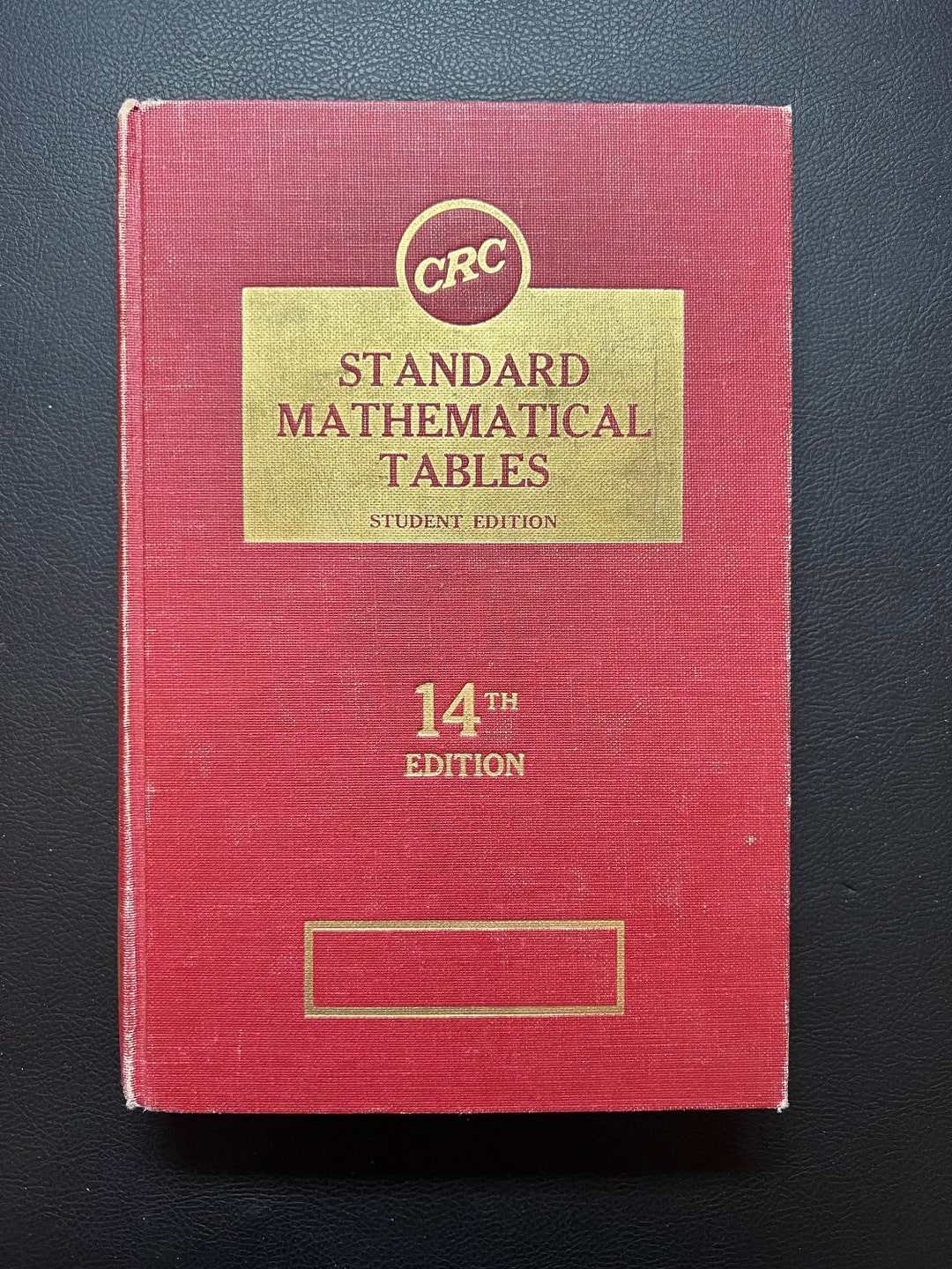 Standard Mathematical Tables - Student Edition - by the Chemical Rubber ...